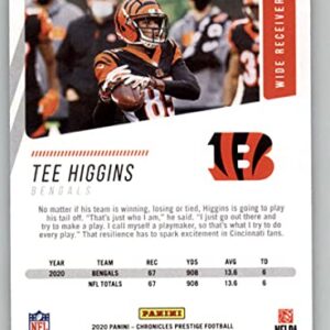 2020 Panini Chronicles Prestige Rookies Update #314 Tee Higgins Cincinnati Bengals RC Rookie Card Official NFL Football Trading Card in Raw (NM or Better) Condition