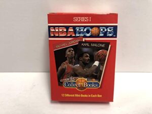 1990 nba hoops collect a books series 1 set with 12 mini-books including michael jordan