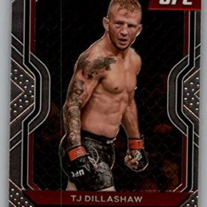 2021 Panini Prizm UFC MMA #23 TJ Dillashaw Bantamweight Vertical Official Mixed Martial Arts Trading Card in Raw (NM or Better) Condition