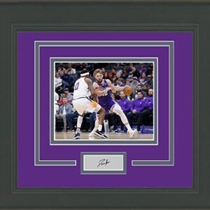 framed domantas sabonis facsimile laser engraved signature auto sacramento kings 15×16 basketball photo