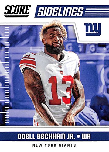 2018 Score Sidelines #13 Odell Beckham Jr. New York Giants Football Card