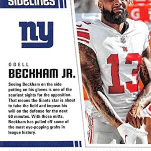 2018 Score Sidelines #13 Odell Beckham Jr. New York Giants Football Card