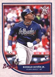 2018 topps big league #369 ronald acuna jr. rc rookie atlanta braves