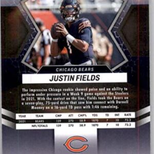 Football Trading Card NFL 2022 Panini Mosaic #33 Justin Fields NM Near Mint Bears