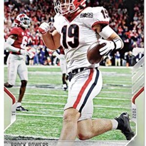 2022 Bowman NEXT Topps Now Brock Bowers #14 -Freshman TE scores TD in National Championship game- Georgia football trading card- Shipped in Protective Screwdown Holder.