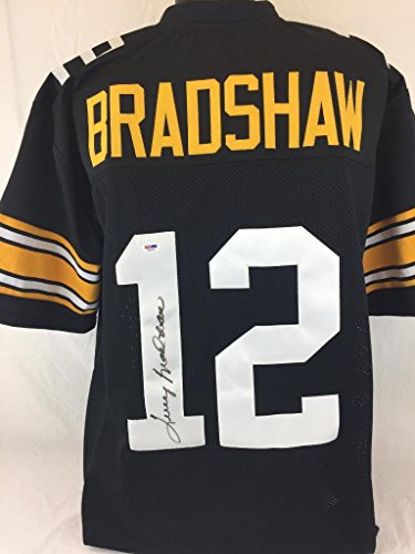 TERRY BRADSHAW SIGNED JERSEY PSA COA PITTSBURGH STEELERS FOOTBALL AUTOGRAPH