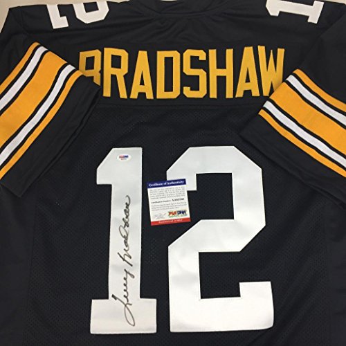 TERRY BRADSHAW SIGNED JERSEY PSA COA PITTSBURGH STEELERS FOOTBALL AUTOGRAPH