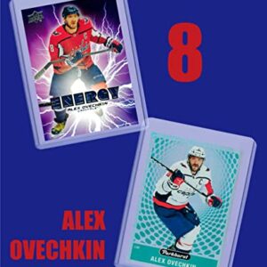 Alexander Ovechkin (5) Assorted Hockey Cards Bundle - Washington Capitals Trading Card