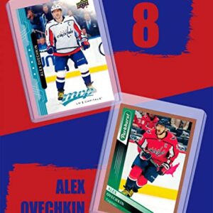 Alexander Ovechkin (5) Assorted Hockey Cards Bundle - Washington Capitals Trading Card