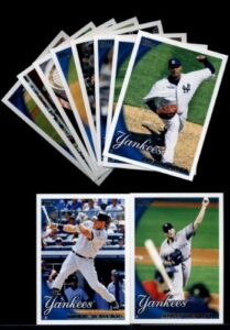 2010 topps baseball cards complete team set: new york yankees (series 1 & 2) 21 cards including mickey mantle, derek jeter, alex rodriguez, babe ruth/ lou gehrig, hideki matsui, andy pettitte, mark teixeira, cc sabathia & more!