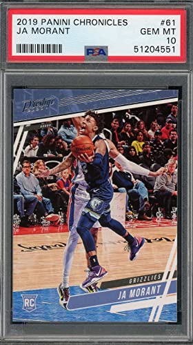 Ja Morant 2019 Panini Chronicles Basketball Rookie Card RC #61 Graded PSA 10