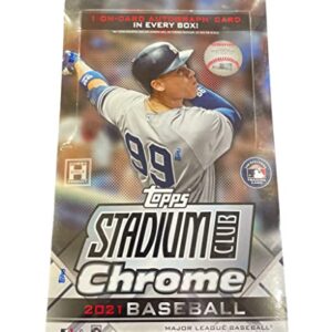 2021 Topps Stadium Club Chrome Baseball Hobby Box (14 Pack/7 Cards: 1 Auto)