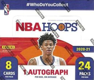 2020/21 panini hoops nba basketball retail box (24 pks/bx)