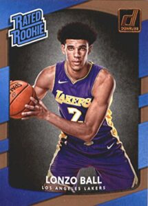 basketball nba 2017-18 donruss #199 lonzo ball rated rookie rc lakers