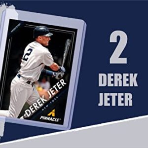 Derek Jeter Baseball Cards (5) ASSORTED New York Yankees Trading Card and Wristbands Gift Bundle