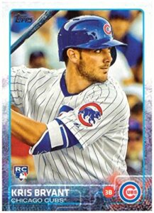 2015 topps baseball #616 kris bryant rookie card – his official topps rookie card! – near mint to mint