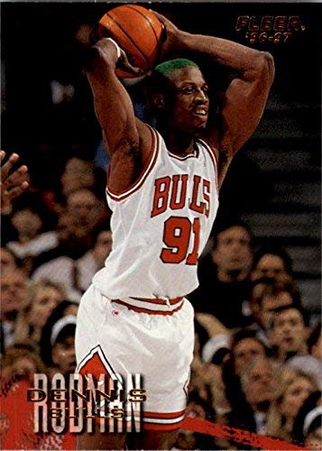 1996-97 Fleer #16 Dennis Rodman NBA Basketball Trading Card