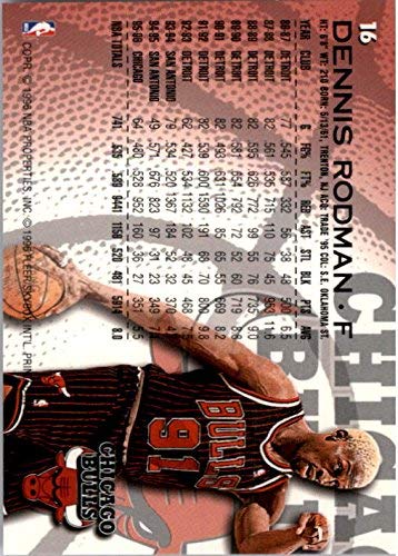 1996-97 Fleer #16 Dennis Rodman NBA Basketball Trading Card