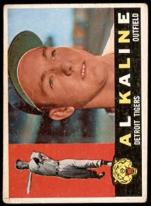 1960 topps # 50 al kaline detroit tigers (baseball card) dean’s cards 2 – good tigers