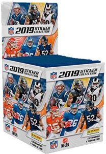 2019 panini nfl football sticker collection box (50 pks/bx, 5 stickers/pk)