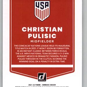 2021-22 Donruss Road to Qatar #160 Christian Pulisic United States Official Soccer Trading Card in Raw (NM or Better) Condition