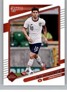 2021-22 donruss road to qatar #160 christian pulisic united states official soccer trading card in raw (nm or better) condition