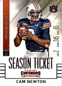 2015 panini contenders draft picks season ticket #23 cam newton nfl football card nm-mt