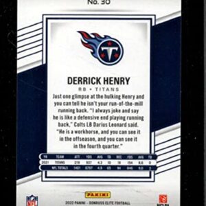 2022 DONRUSS ELITE #30 DERRICK HENRY NMMT TITANS