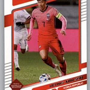 2021-22 Donruss Road to Qatar #133 Heung-Min Son Korea Republic Official Soccer Trading Card in Raw (NM or Better) Condition