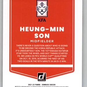 2021-22 Donruss Road to Qatar #133 Heung-Min Son Korea Republic Official Soccer Trading Card in Raw (NM or Better) Condition