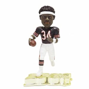 walter payton chicago bears nfl 100 blue jersey gold base bobblehead nfl