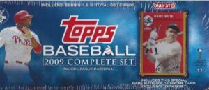 2009 topps baseball factory sealed complete set with babe ruth chrome refractor card