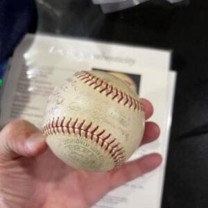 Mickey Mantle Inscribed Signed Ball To MVP Yankees son JSA letter 1/1 Legend - Autographed Baseballs