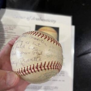 Mickey Mantle Inscribed Signed Ball To MVP Yankees son JSA letter 1/1 Legend - Autographed Baseballs