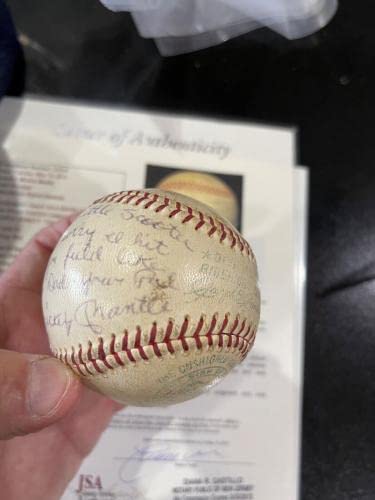 Mickey Mantle Inscribed Signed Ball To MVP Yankees son JSA letter 1/1 Legend - Autographed Baseballs