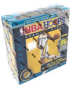 2019-20 panini nba hoops premium stock basketball mega box (80 cards/box)