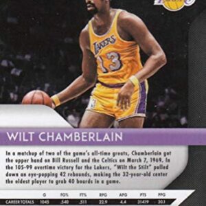 Basketball NBA 2018-19 Panini Prizm #205 Wilt Chamberlain Lakers