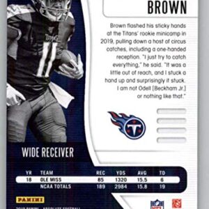 2019 Absolute Football #101 A.J. Brown RC Rookie Card Tennessee Titans Official NFL Trading Card From Panini America in Raw (NM or Better) Condition