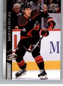 2020-21 upper deck #34 martin necas carolina hurricanes nhl hockey trading card