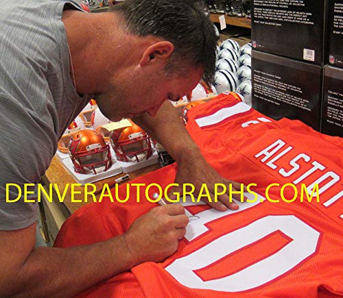 Mike Alstott Autographed/Signed Tampa Bay XL TB Orange Jersey BAS