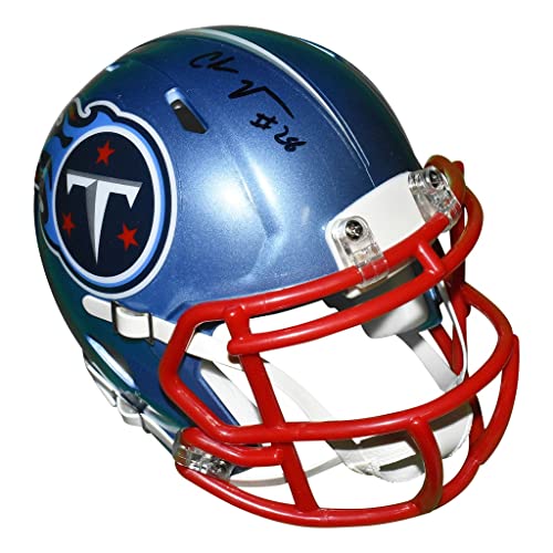 Chris Johnson Autographed Tennessee Titans Flash Mini Helmet - Hand Signed & JSA Authenticated