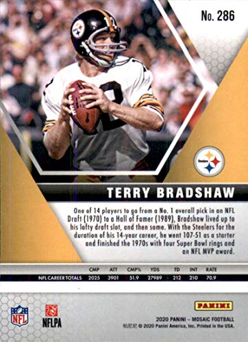 2020 Panini Mosaic #286 TERRY BRADSHAW Hall of Fame Pittsburgh Steelers Football