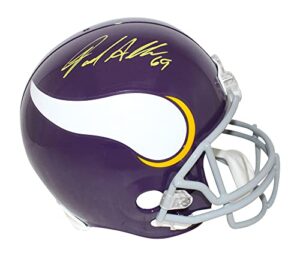 jared allen autographed minnesota vikings f/s 61-79 vsr4 helmet beckett