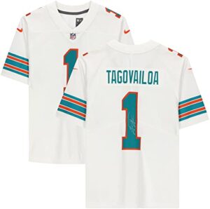 tua tagovailoa miami dolphins autographed white throwback nike limited jersey – autographed nfl jerseys