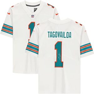 Tua Tagovailoa Miami Dolphins Autographed White Throwback Nike Limited Jersey - Autographed NFL Jerseys