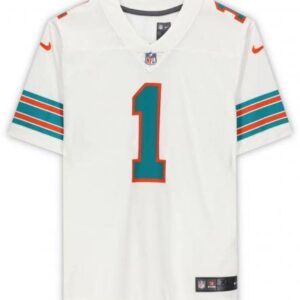 Tua Tagovailoa Miami Dolphins Autographed White Throwback Nike Limited Jersey - Autographed NFL Jerseys