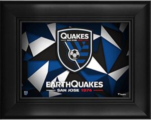 san jose earthquakes framed 5″ x 7″ team logo collage – soccer plaques and collages