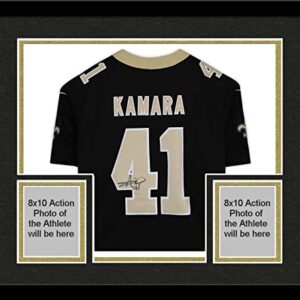 Framed Alvin Kamara New Orleans Saints Autographed Nike Black Limited Jersey - Autographed NFL Jerseys