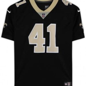 Framed Alvin Kamara New Orleans Saints Autographed Nike Black Limited Jersey - Autographed NFL Jerseys