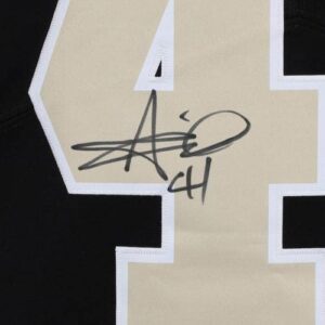 Framed Alvin Kamara New Orleans Saints Autographed Nike Black Limited Jersey - Autographed NFL Jerseys